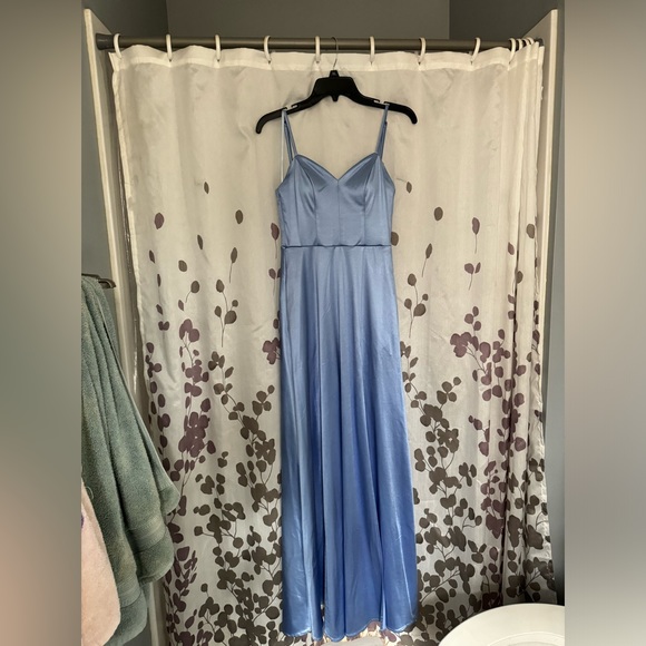 City Studio | Dresses | Silk Light Blue Dress | Poshmark